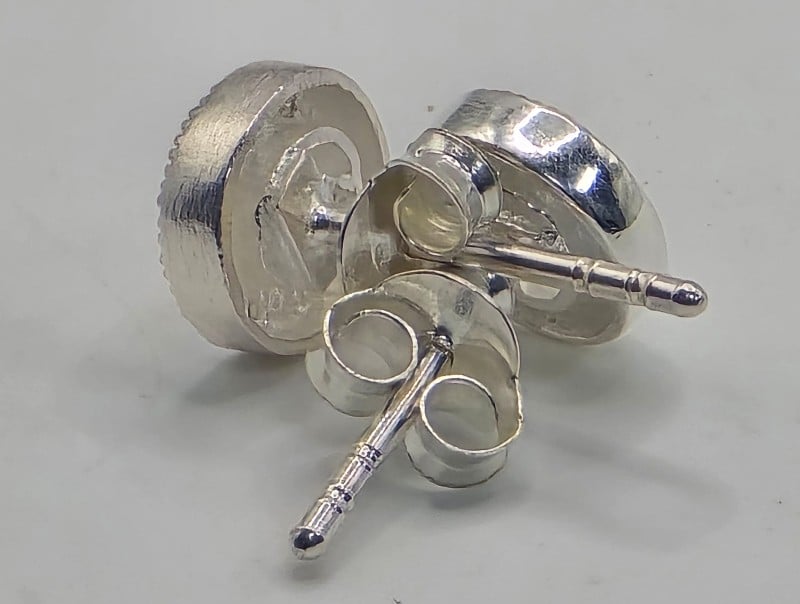 Initial Letter Q Studs Earrings Silver Stud Pierced 1.2G | 020700383272 ...