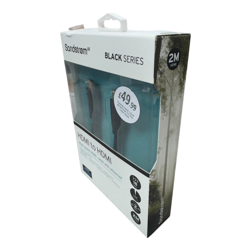 Sandstrom Black Series 2M High-Speed Hdmi To Hdmi Cable With Ethernet ...