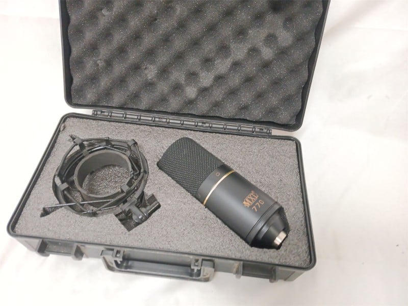 Mxl 770 Condenser Microphone (Xlr) With Shockmount, & Carry Case Black ...