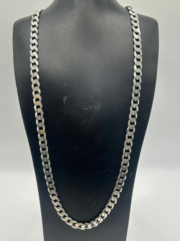 Silver 20'' Silver Curb Chain Necklace Chain 50cm 31.1G | 019500196328 ...
