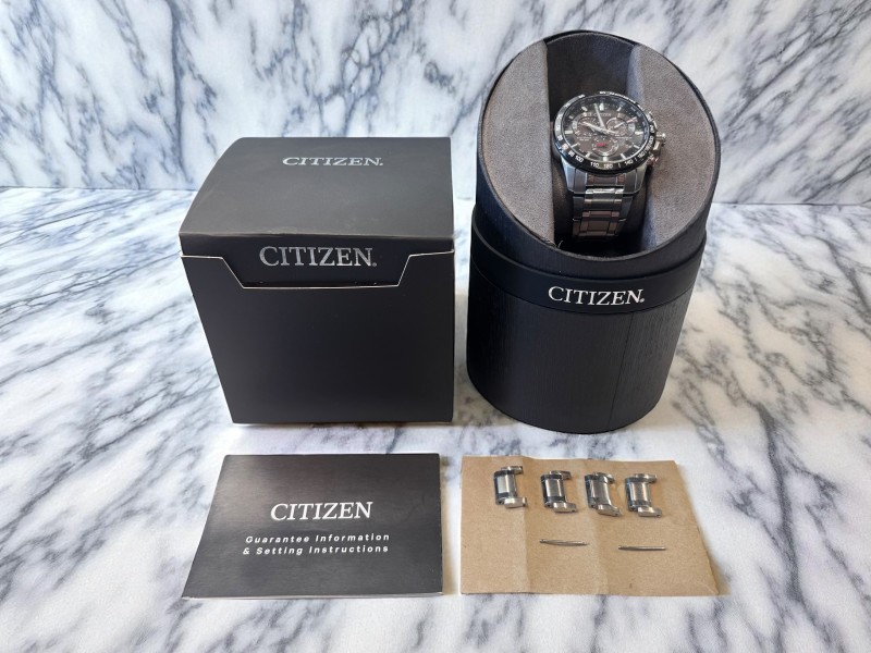 Citizen Watch Mens Cb5898-59E Perpetual Chronograph A-T Eco-Drive Watch ...