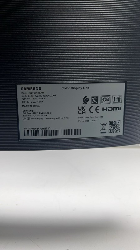1080P Samsung Essential Curved Monitor S25c360eau Black | 045800077385 ...