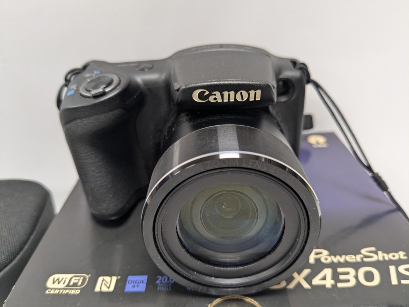 Canon Power Shote Sx430 Is Digital Bridge Camera 20.0 Mp Black ...