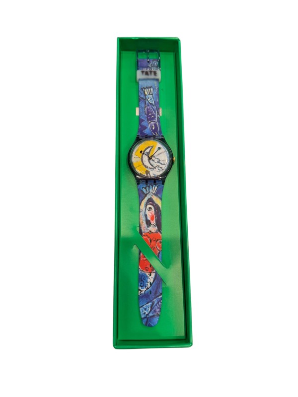 Swatch Watch Unisex Chagall's Blue Circus | 016300331237 | Cash Converters