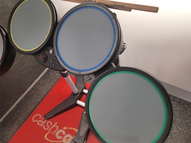 Rock Band Kit For Ps2 & Ps3 Drum Set With 2 X Games Black ...