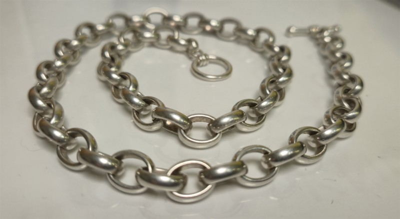 Silver Neck Chain 46.5cm 58.46G | 048900245366 | Cash Converters