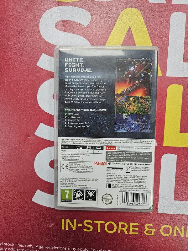 Minecraft Dungeons: Hero Edition Nintendo Switch | 045700043855 | Cash ...