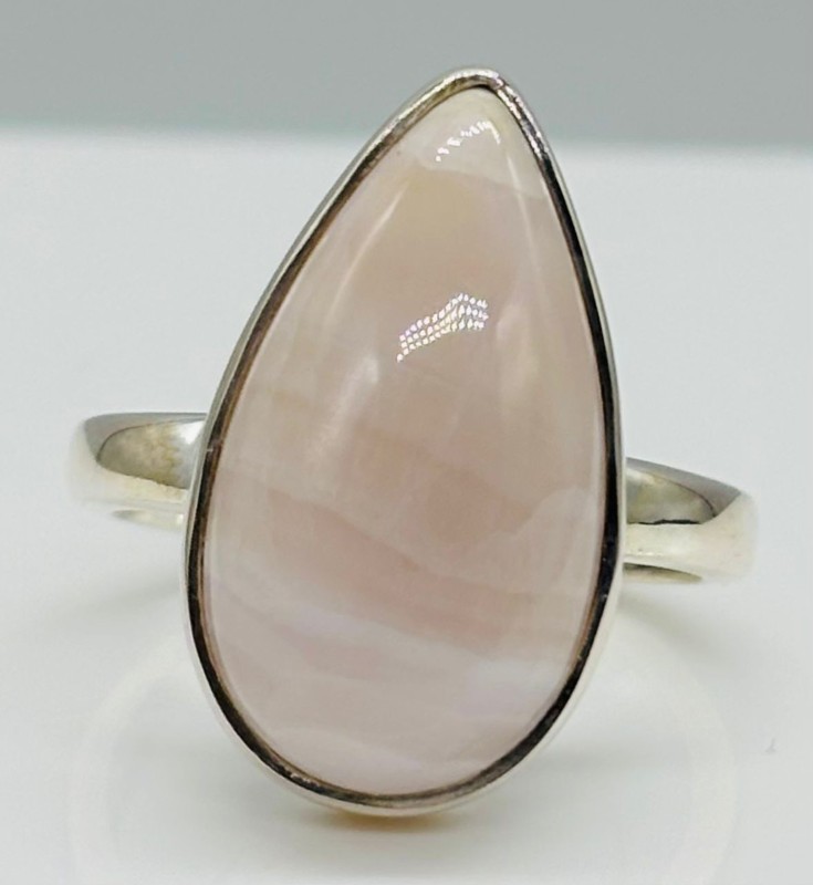 New Mangano Calcite Stone Silver Unisex Ring SizeN½ | 037100010613 ...