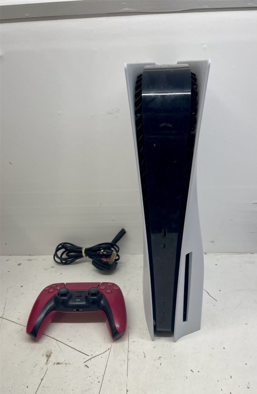 Playstation 5 Disc Edition / 825GB / Power Lead / With Red Controller ...