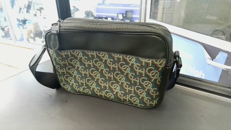 Coach Mens Small Pouch Grhm Cb Coach Monog Qb/Rft Green | 047800152039 ...