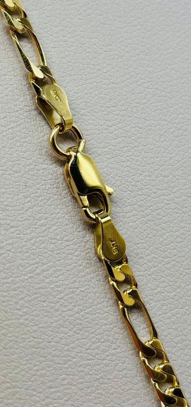 Yellow Gold 9Ct Figaro Link 3 mm Chain 13.1G | 048100215762 | Cash ...