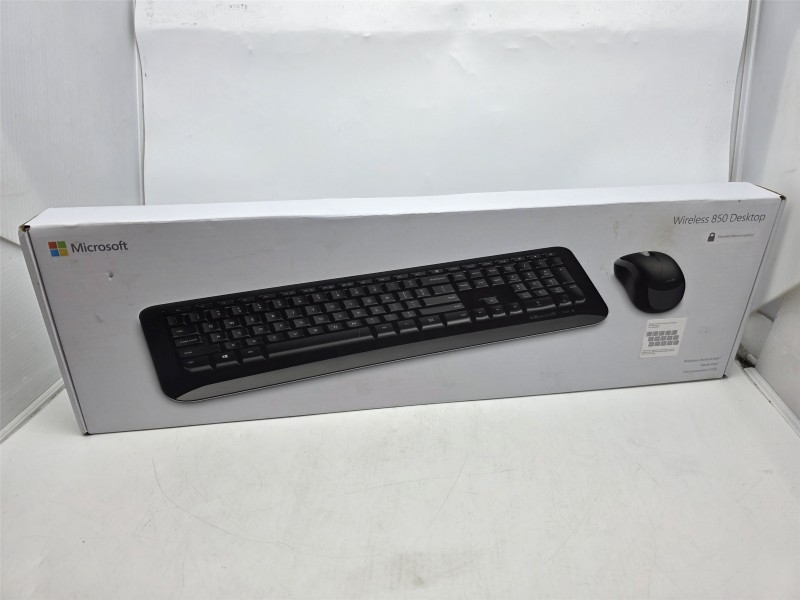 Microsoft Wireless 850 Desktop Keyboard & Mouse White | 030300294809 ...