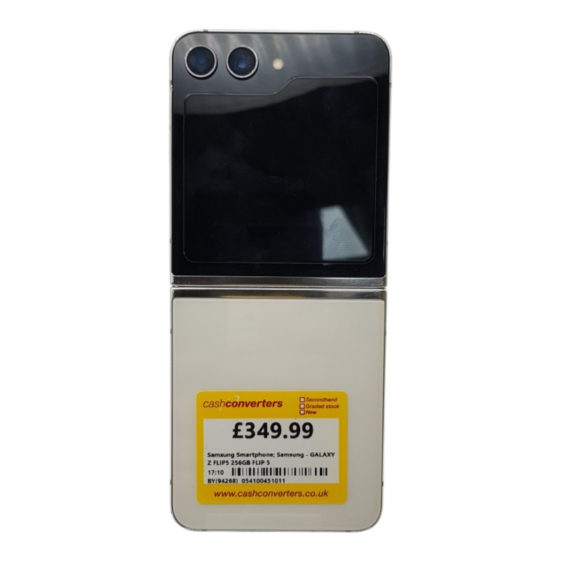 Samsung Flip 5 Galaxy Z Flip5 256GB 256GB White | 054100451011 | Cash ...