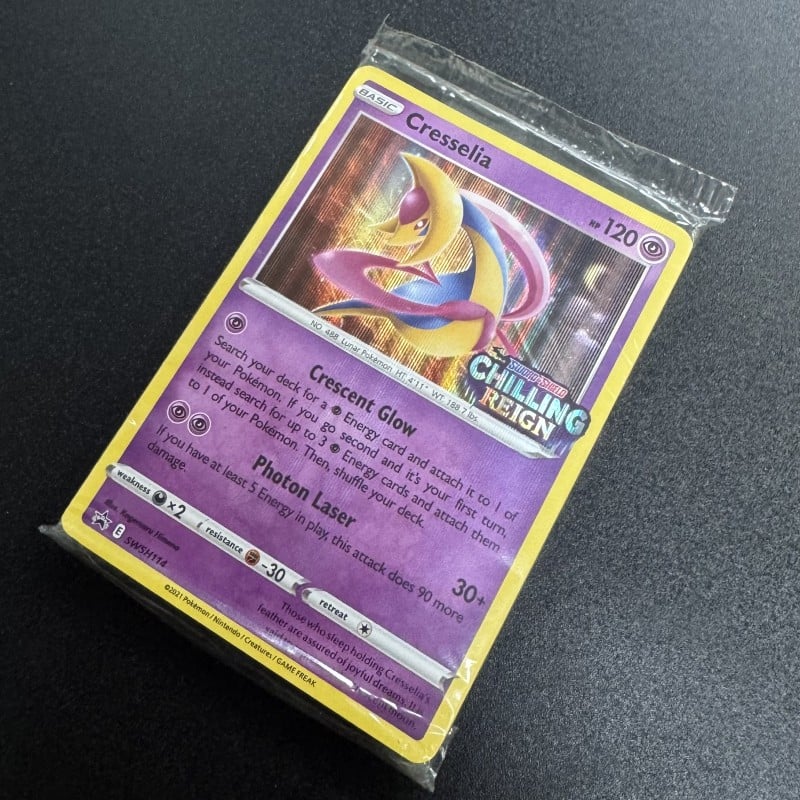 Trading Card Cresselia Chilling Reign Stamped Sealed Pre Release Promo ...