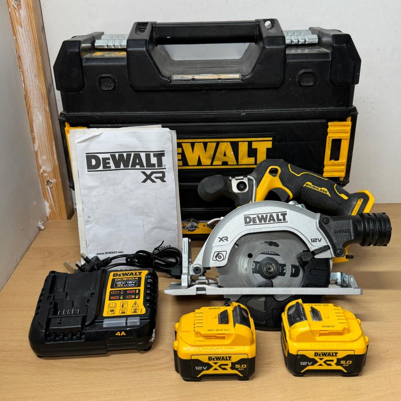 Dewalt Circular Saw (2021 Model) Dcs512 With 2X 12V 5.0Ah Batteries ...