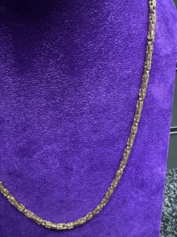 9ct Yellow Gold Byzantine Necklace 59cm 49.5G | 049400189748 | Cash ...