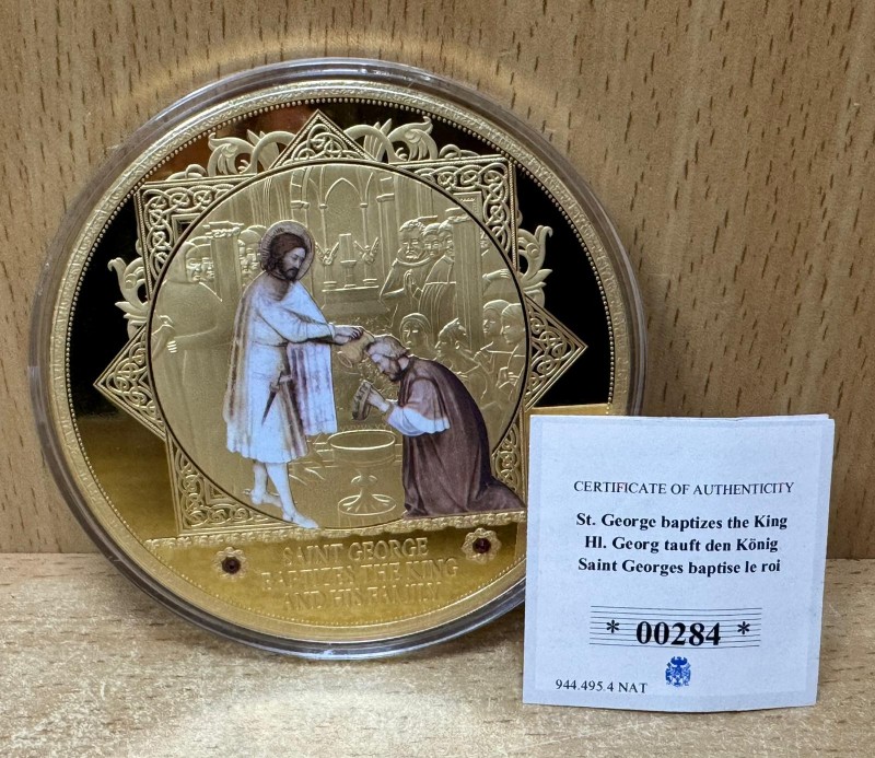 Coin St George Baptizes The King & His Family Coin | 046500127965 ...