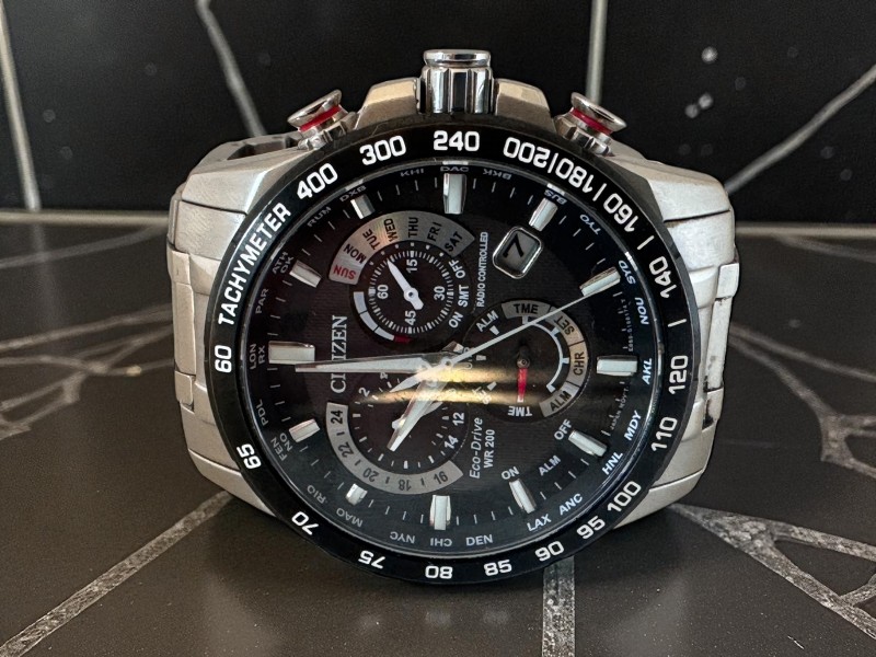 Citizen Watch Mens Cb5898-59E Perpetual Chronograph A-T Eco-Drive Watch ...