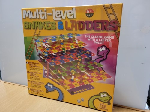 The Happy Puzzle Company Multi Level Snakes Ladders Age 4 2 6 