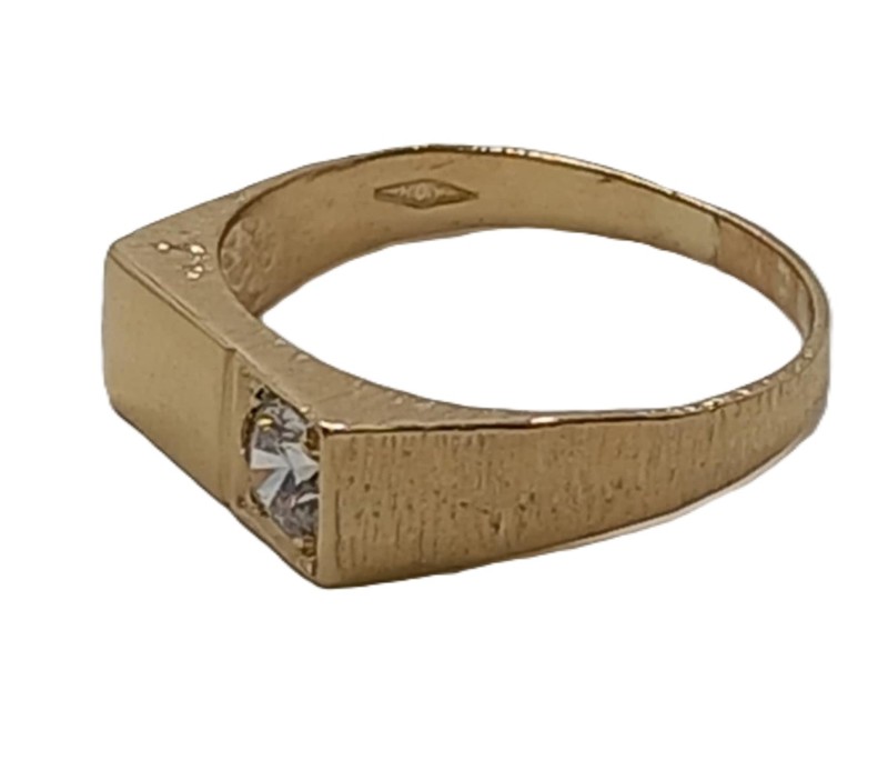 Square Signet Ring Size T | 030100263620 | Cash Converters