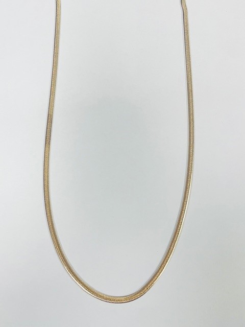 9ct Yellow Gold Flat Snake Necklace 8.68G | 017800217940 | Cash Converters