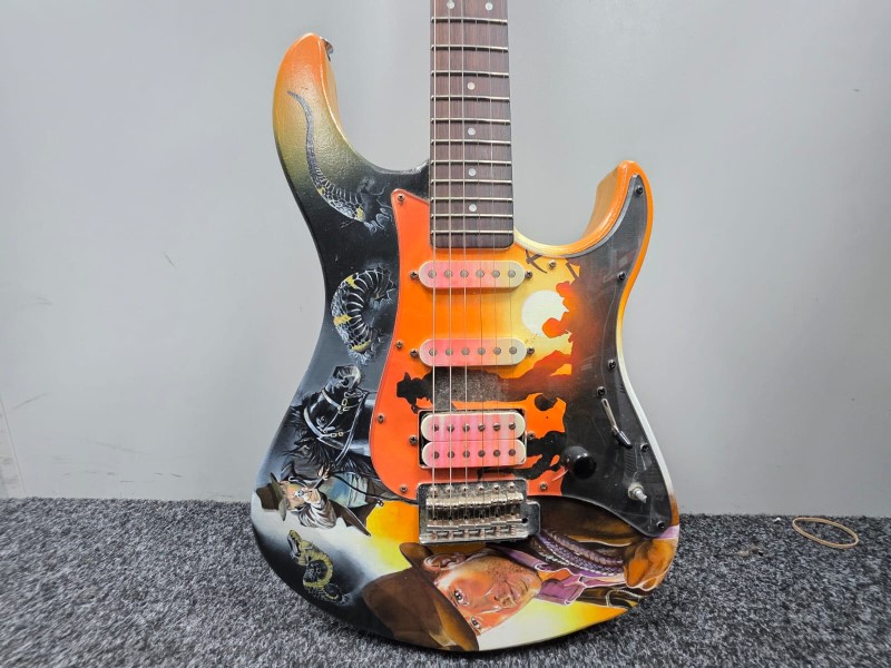 Yamaha Pacifica 112V Raiders Of The Lost Ark By The Guitar Painter ...