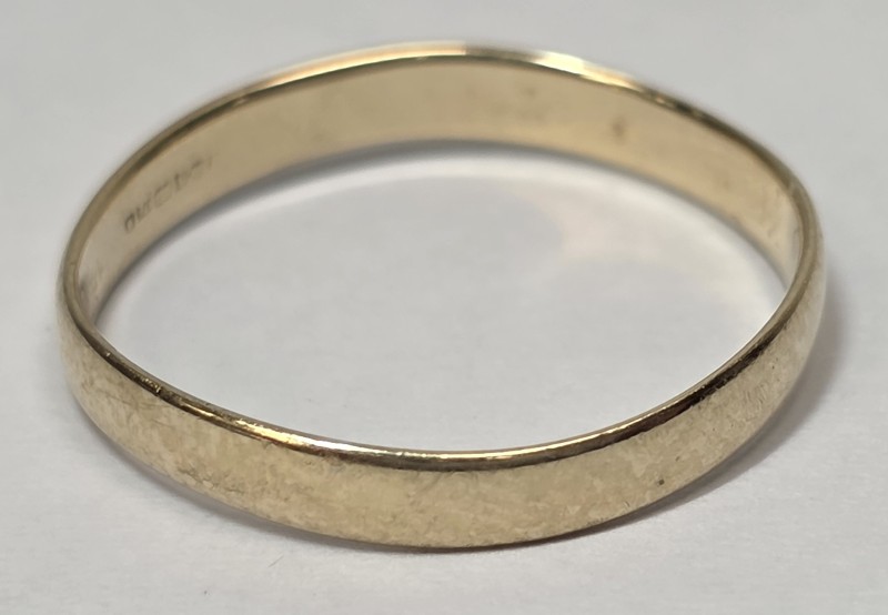 9ct Gold Ring Yellow Gold Unisex Ring SizeQ | 049300163929 | Cash ...