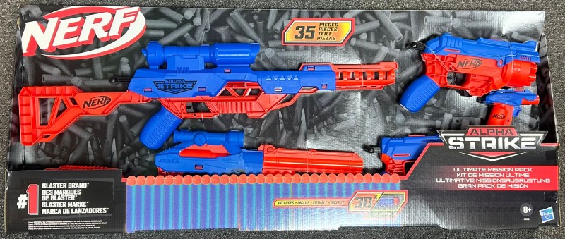 Nerf Alpha Strike Ultimate Mission Includes 30 Bullets | 042800153585 ...