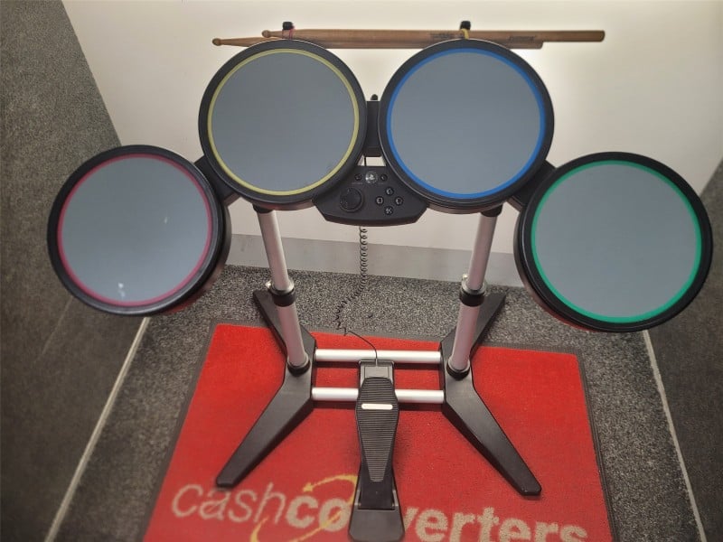 Rock Band Kit For Ps2 & Ps3 Drum Set With 2 X Games Black ...