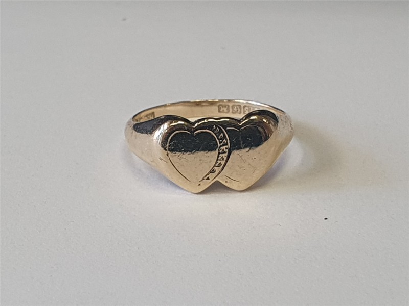 Double Interlocking Heart Ring Without Stone Size N | 030100260775 ...