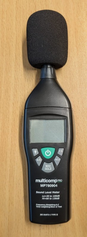 Multicomp Pro Sound Level Meter Black | 034900203928 | Cash Converters