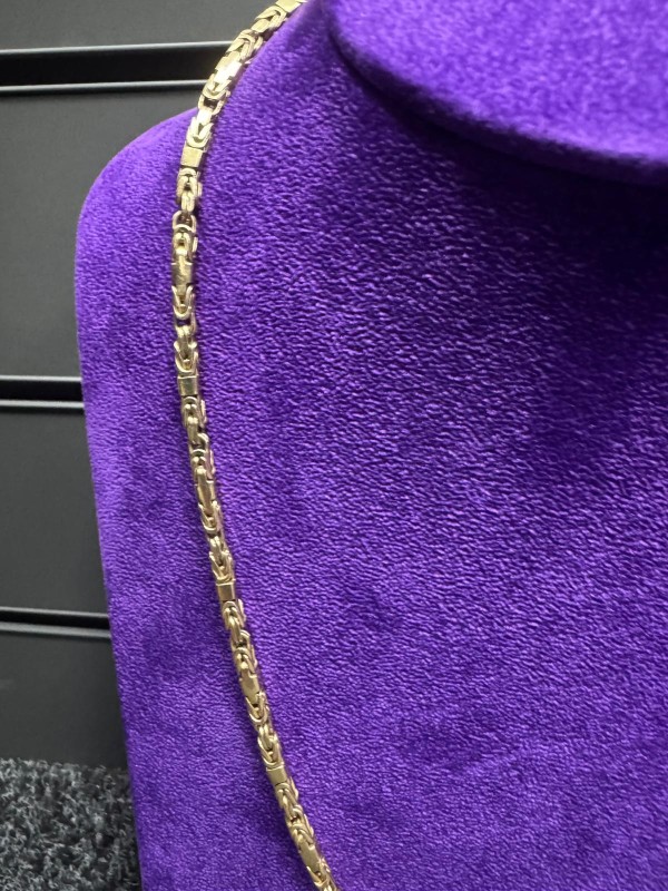 9ct Yellow Gold Byzantine Necklace 59cm 49.5G | 049400189748 | Cash ...