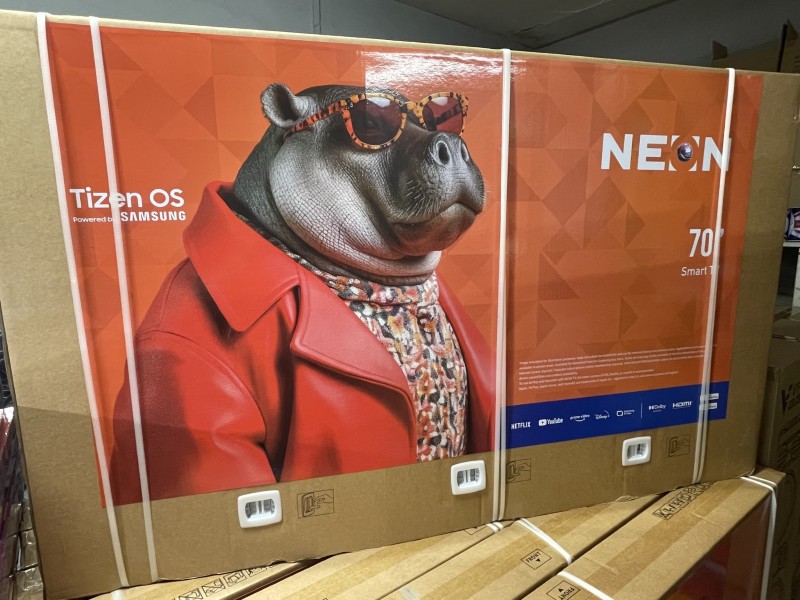 Neon 70” 4K Smart TV. Brand New! Black | 033300410856 | Cash Converters