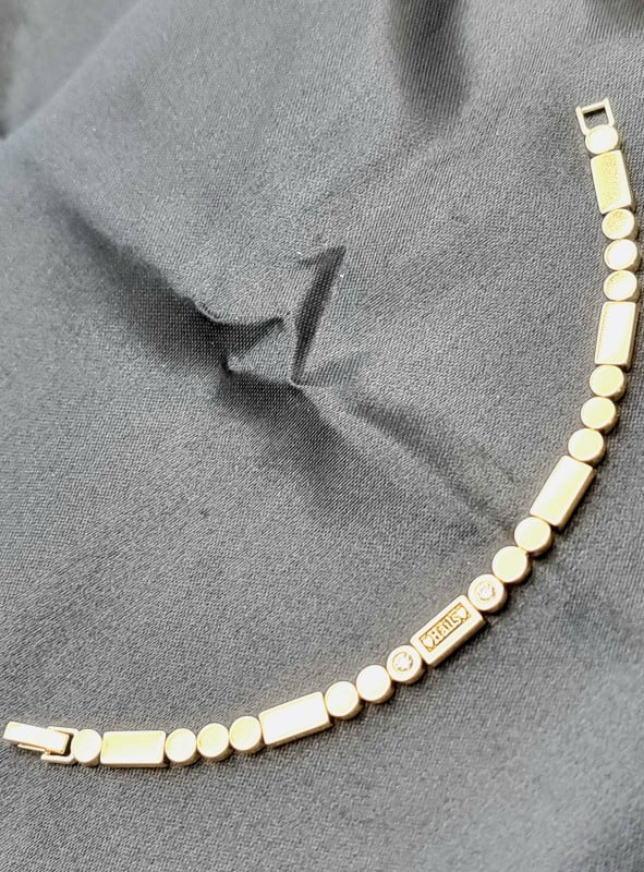 Silver Gold Plated Fancy Bracelet Silver Bangle 10.6G | 015700295843 ...