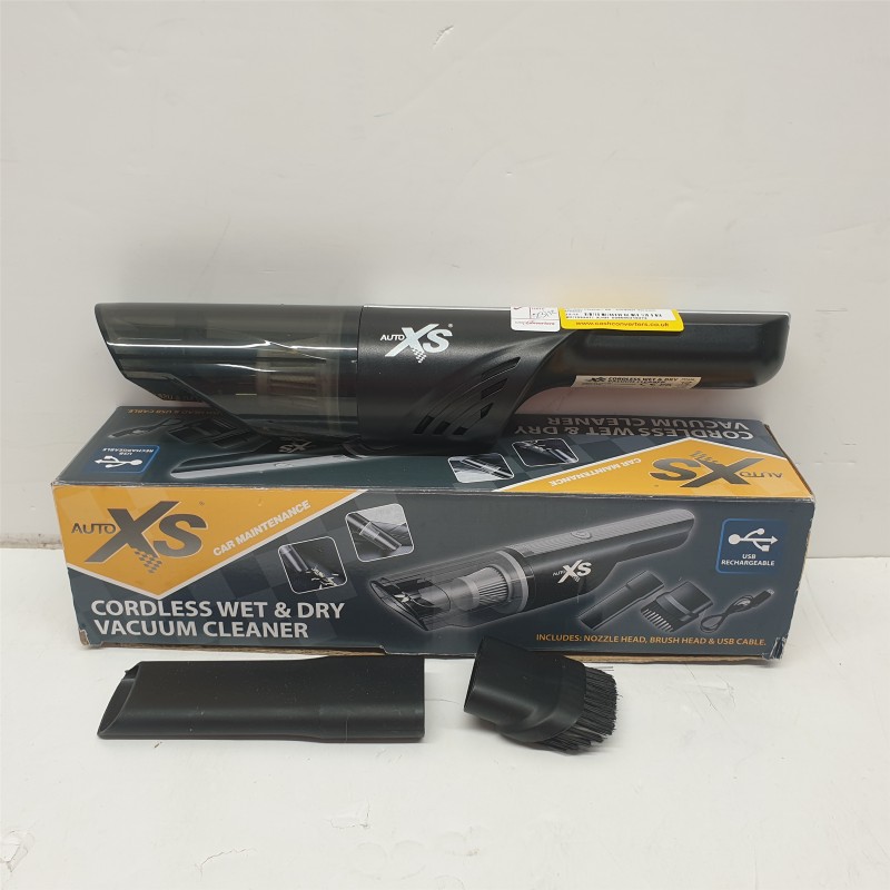 Auto Xs Cordless Wet & Dry Cordless Handheld Vacuum Cleaner. Black ...