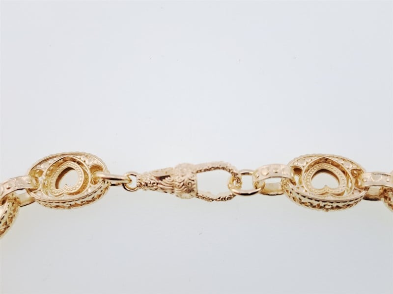 9ct Spinning Hearts Yellow Gold Bracelet 20G | 030100264586 | Cash ...