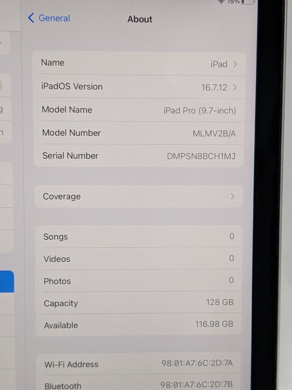 Apple iPad Pro 9.7 128GB 128GB Grey | 050000130344 | Cash Converters