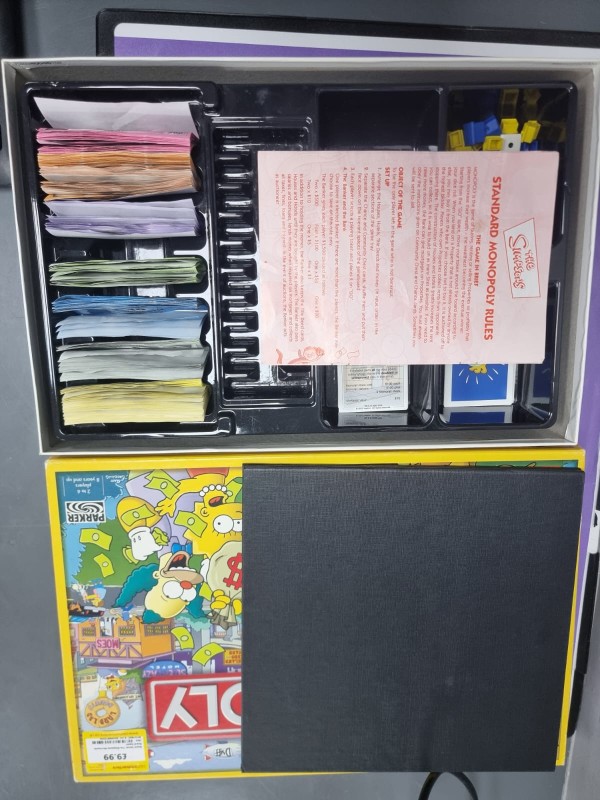 Board Game The Simpsons Monopoly Board Game | 045500072556 | Cash ...