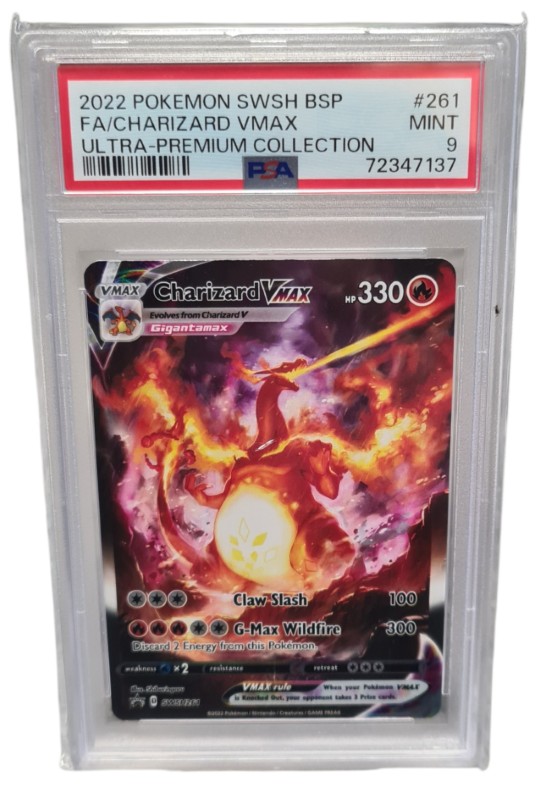 Trading Card Pokemon Swsh Bsp Fa/Charizard Vmax #261 Mint 9 ...