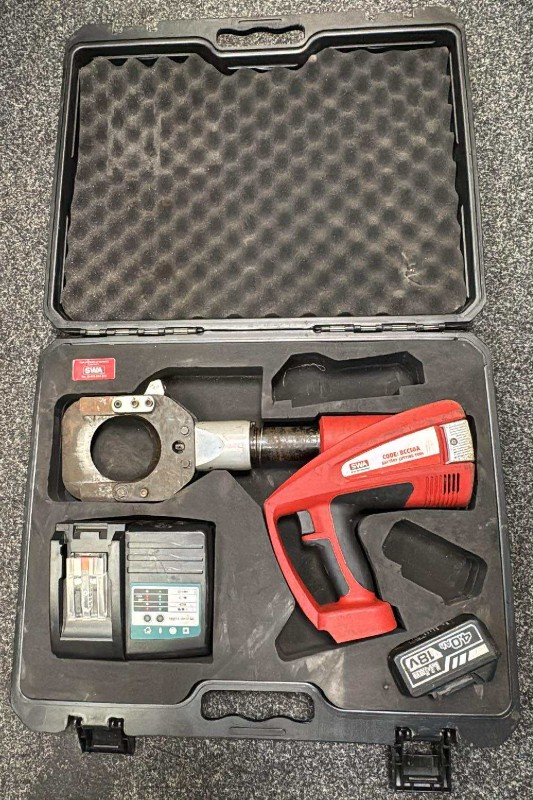 Swa Bcc50a Battery Operated Hydraulic Cable Cutter 50mm Armoured 85mm ...