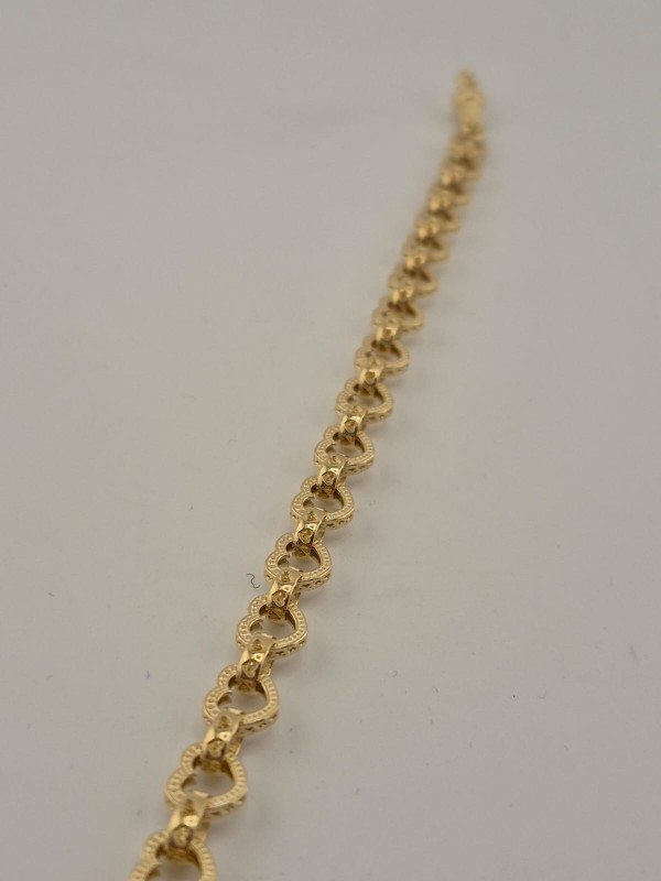 9ct Heart Link Belcher / Bracelet 11.4G | 030100264581 | Cash Converters