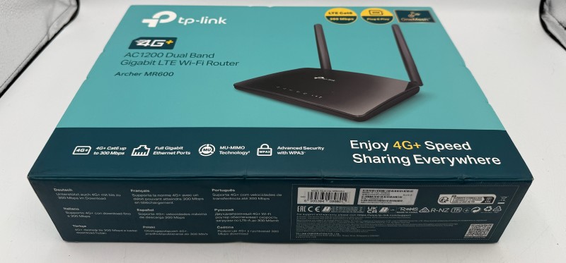Tp-Link Ac1200 Dual Band Gigabit Lte Wi-Fi Router Mr600 Black ...