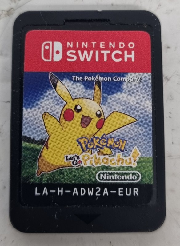 Pokemon Lets Go Pikachu Loose Cartridge Nintendo Switch | 016100179640 ...
