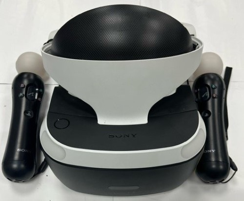 Sony Playstation Vr Cuh-Zvr2 2017 Headset W/ V1 Move Controllers & V2 ...