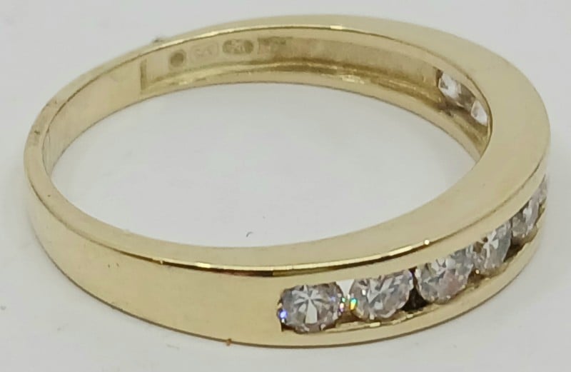 9Ct Gold Ring Yellow Gold Ladies Ring Size P | 030100264189 | Cash ...