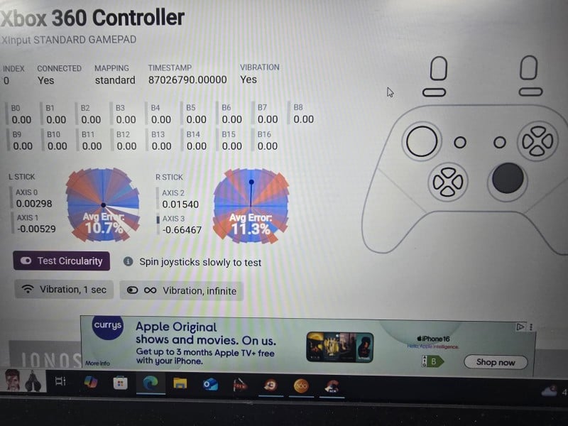Microdoft Xbox One Series X Controller *Partial Stickdrift On Right ...