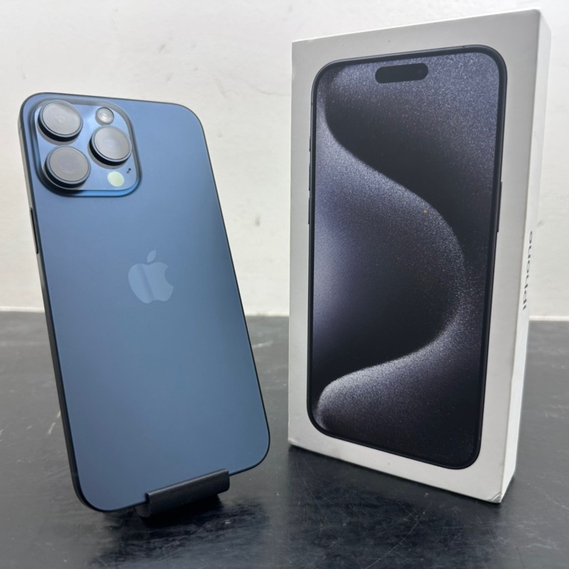 Apple 15 Pro Max 256GB 90% Battery Blue Titanium iPhone 15 Pro Max ...