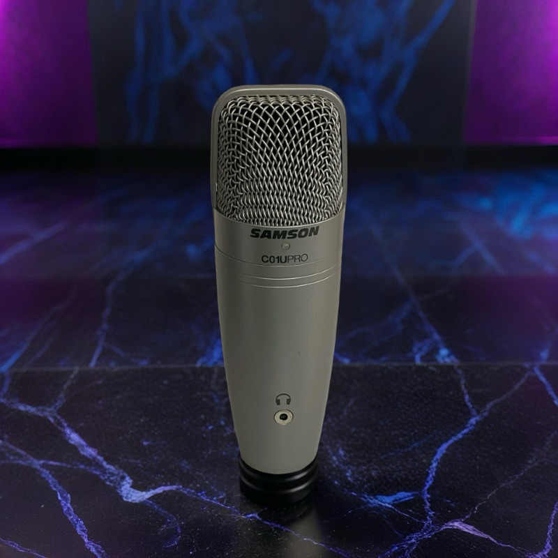 Microphone, Make: Samson, Model: C01u Condensor Mic, Silver Usb ...