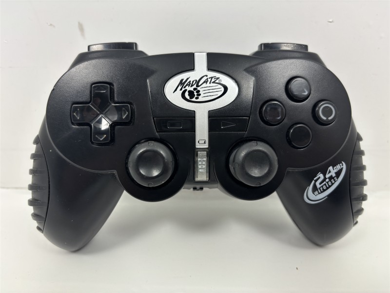 Playstation Mad Catz 2.4GHz Wireless Controller Playstation 2 Black ...