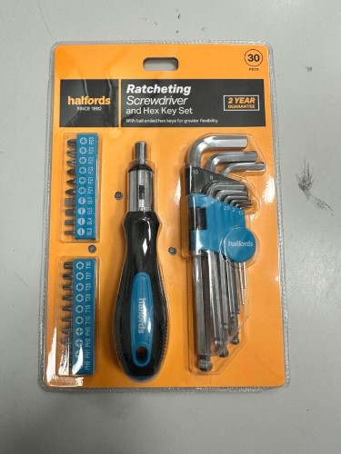 Halfords Screwdriver And Hex Key Set Blue | 020000140719 | Cash Converters